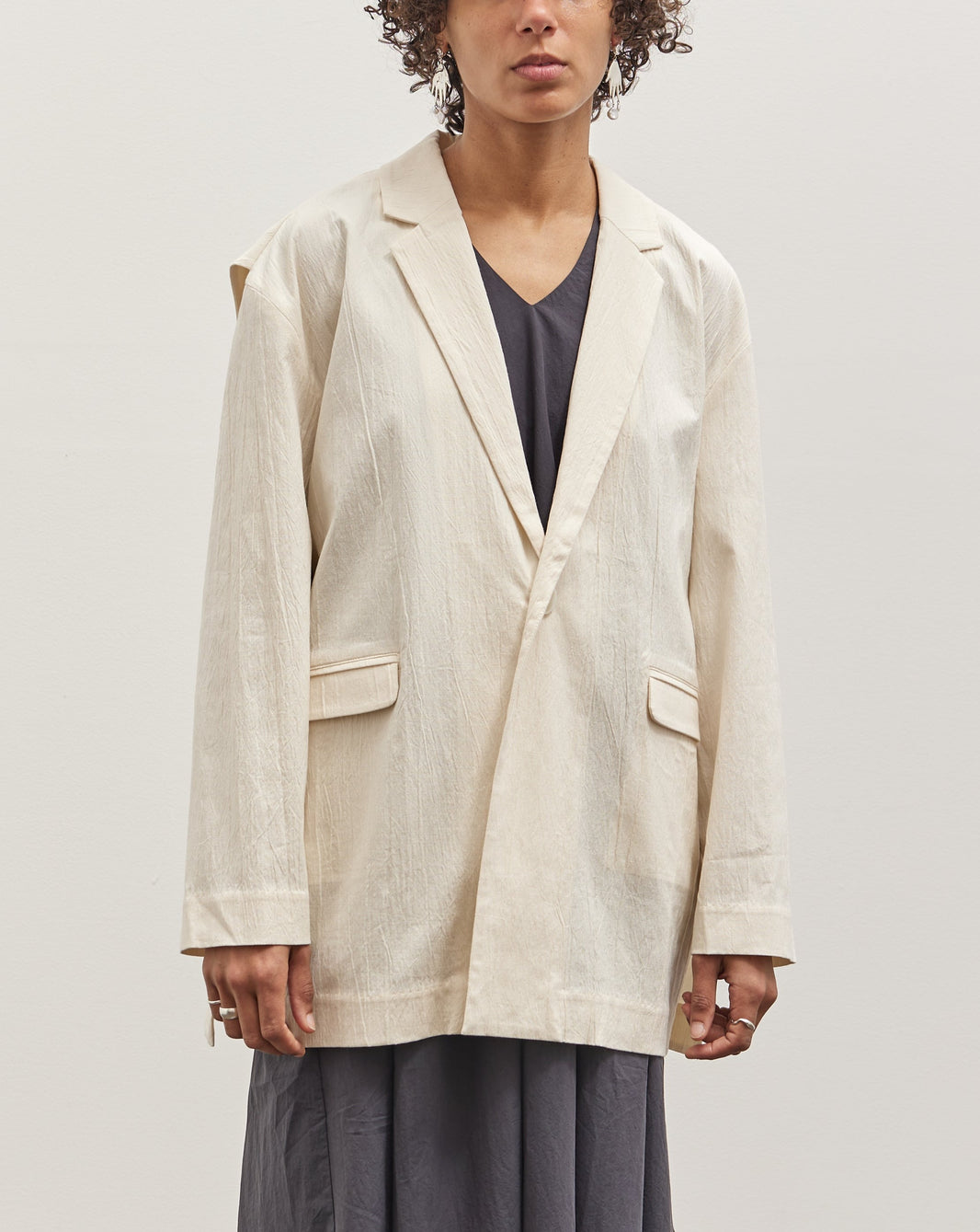 7115 Layered Blazer, Off-White – Glasswing