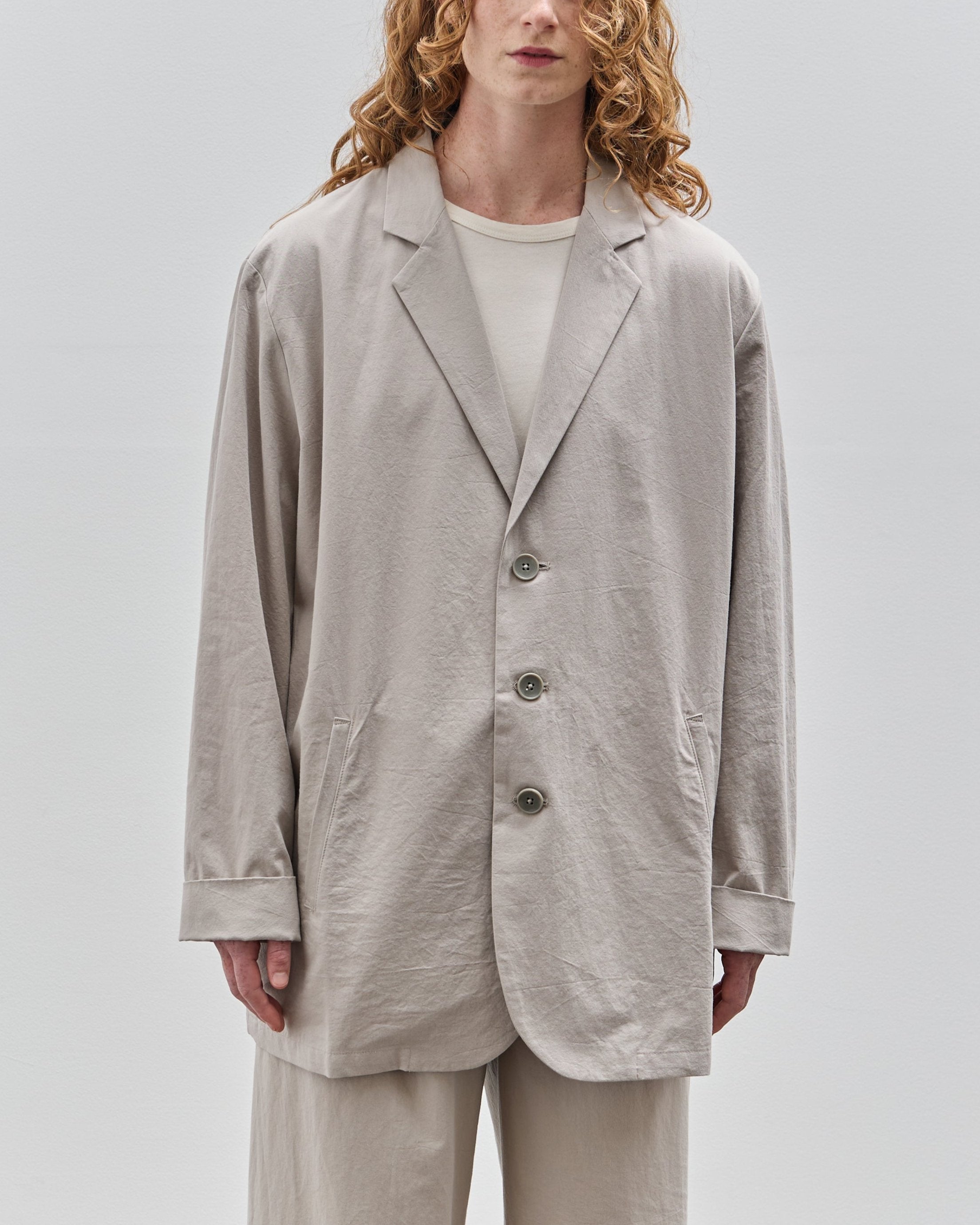 Black Crane Blazer, Cement – Glasswing