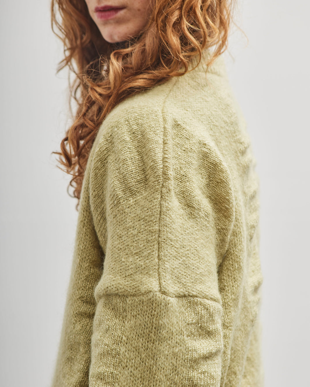 Black Crane Waterfall Sweater, Lime – Glasswing