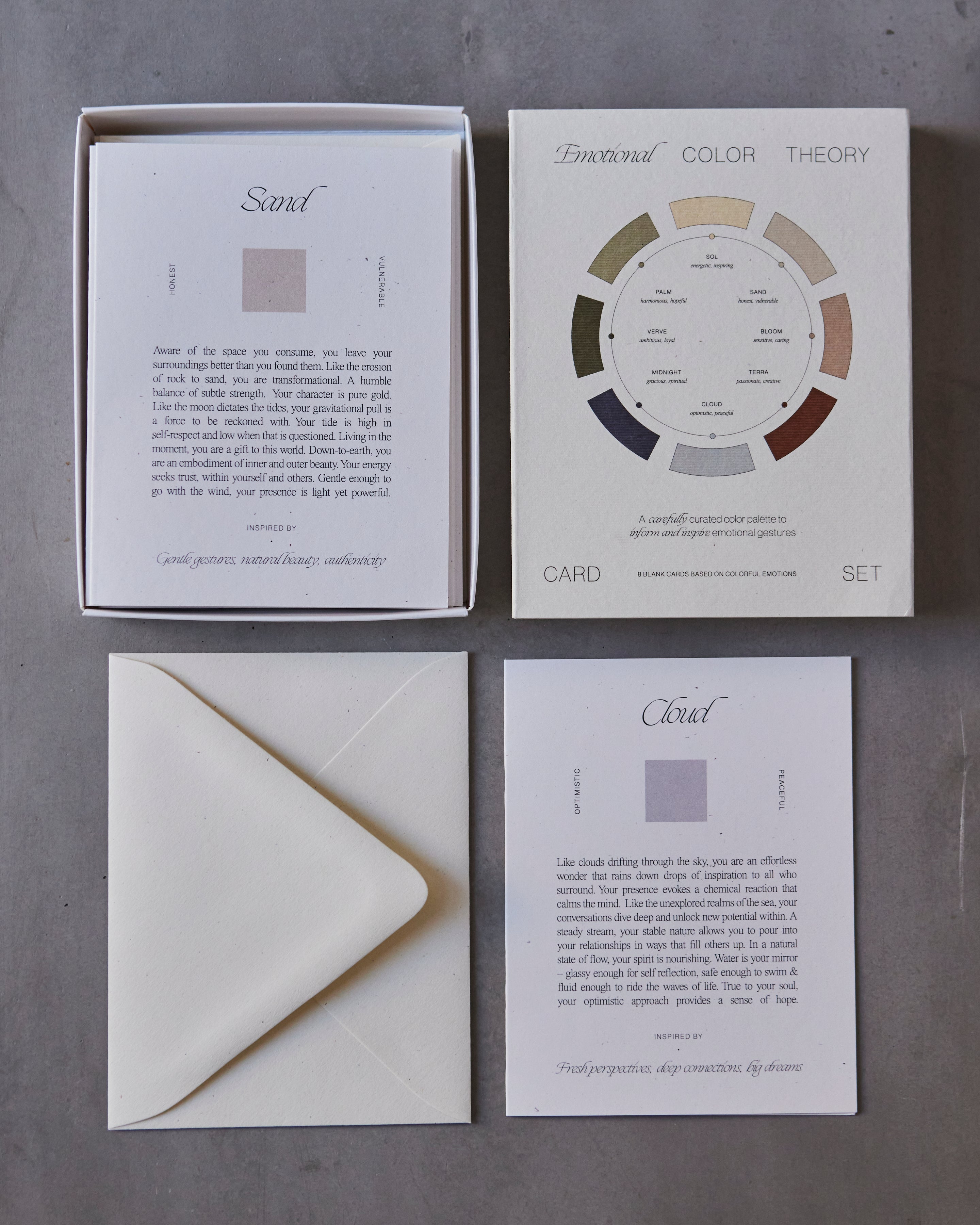 Emotional Color Theory Card Set – Glasswing