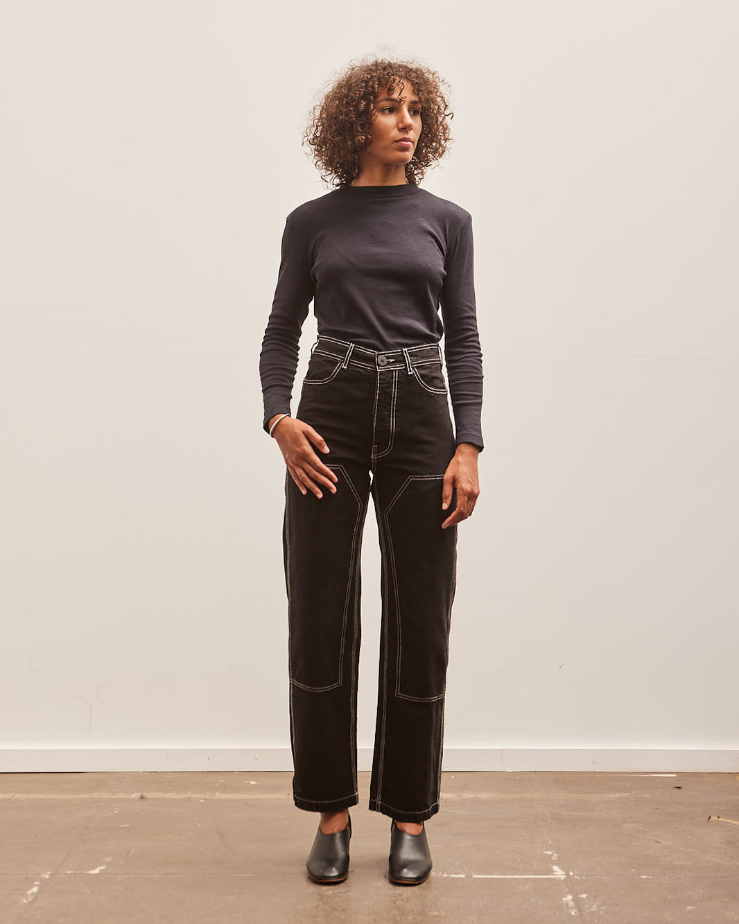 Jesse Kamm Patchfront Handy Pant, Black/Natural – Glasswing