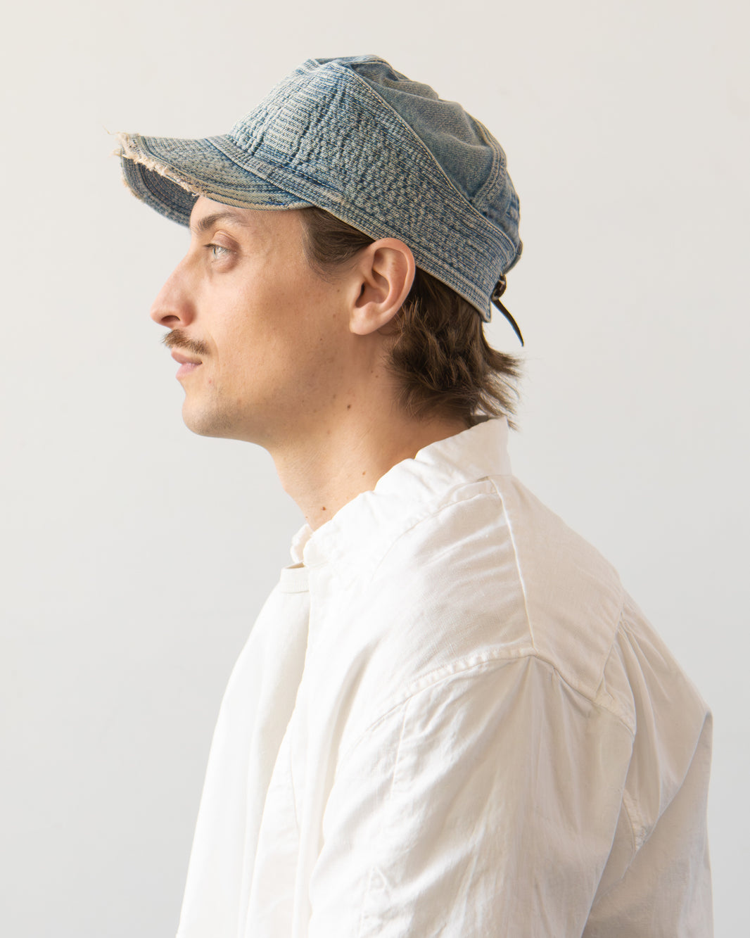 Kapital 11.5oz Denim The Old Man and the Sea Cap, Indigo – Glasswing