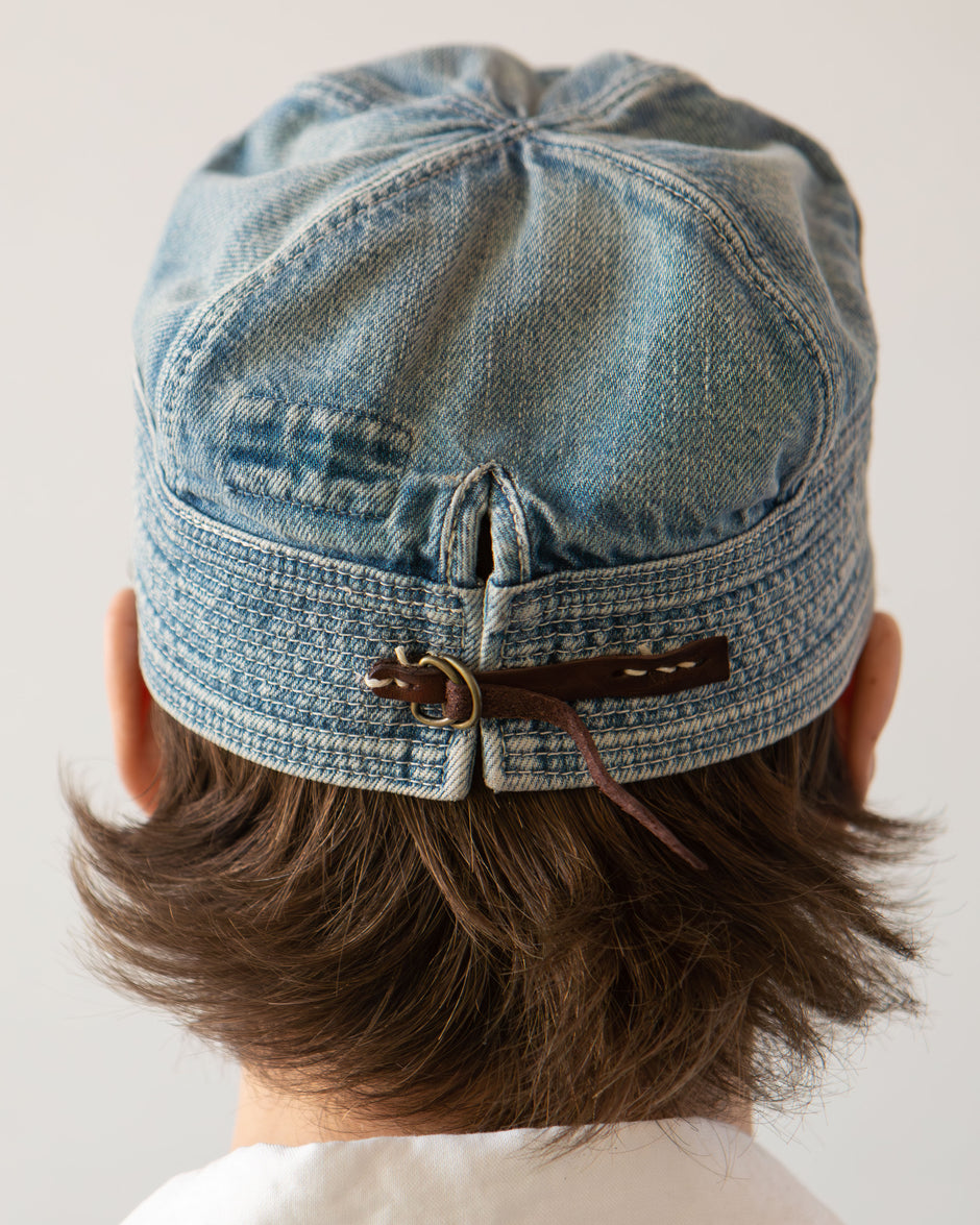 Kapital 11.5oz Denim The Old Man and the Sea Cap, Indigo – Glasswing