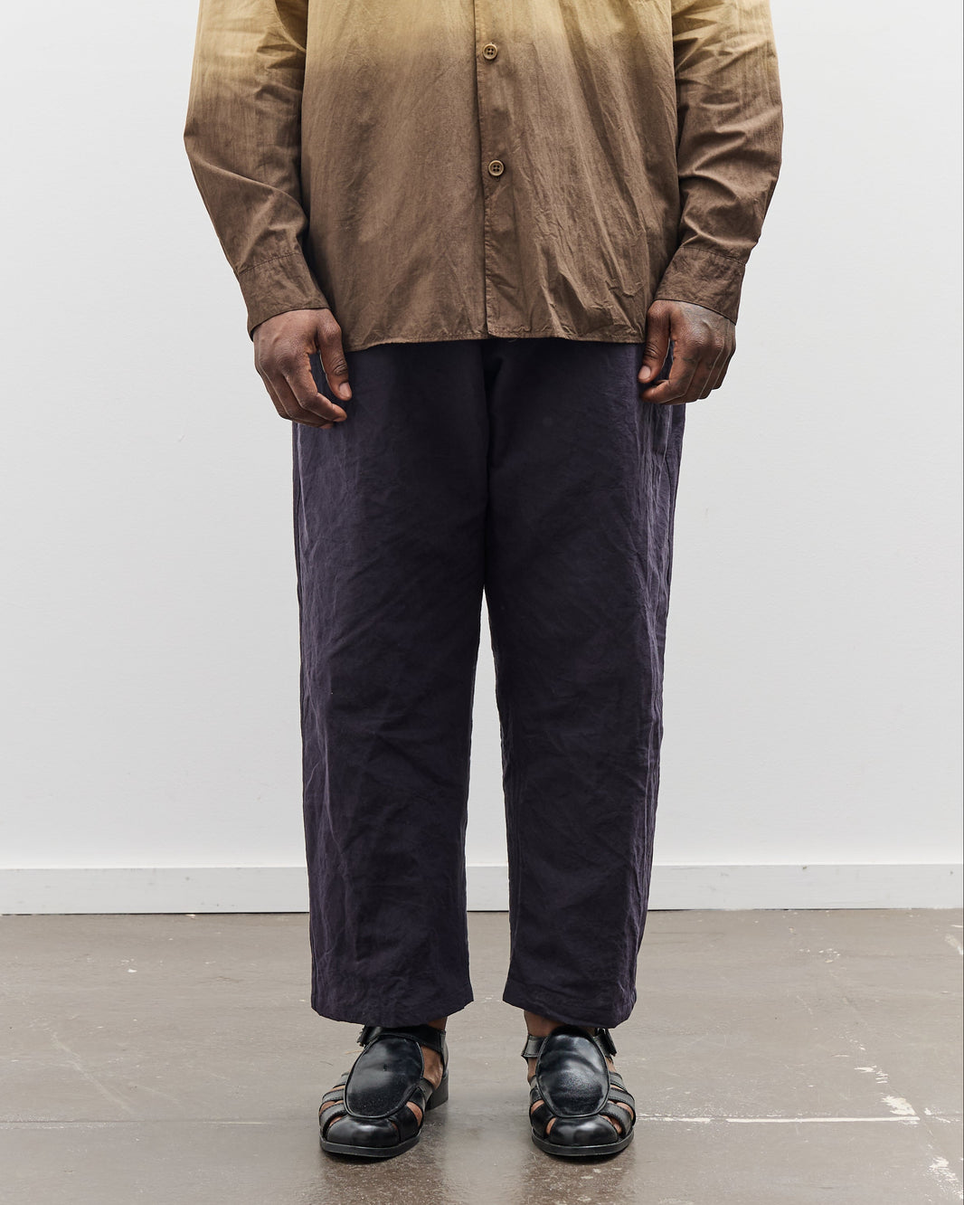 MAN-TLE R18P6 Easy Pants, Rock Linen – Glasswing