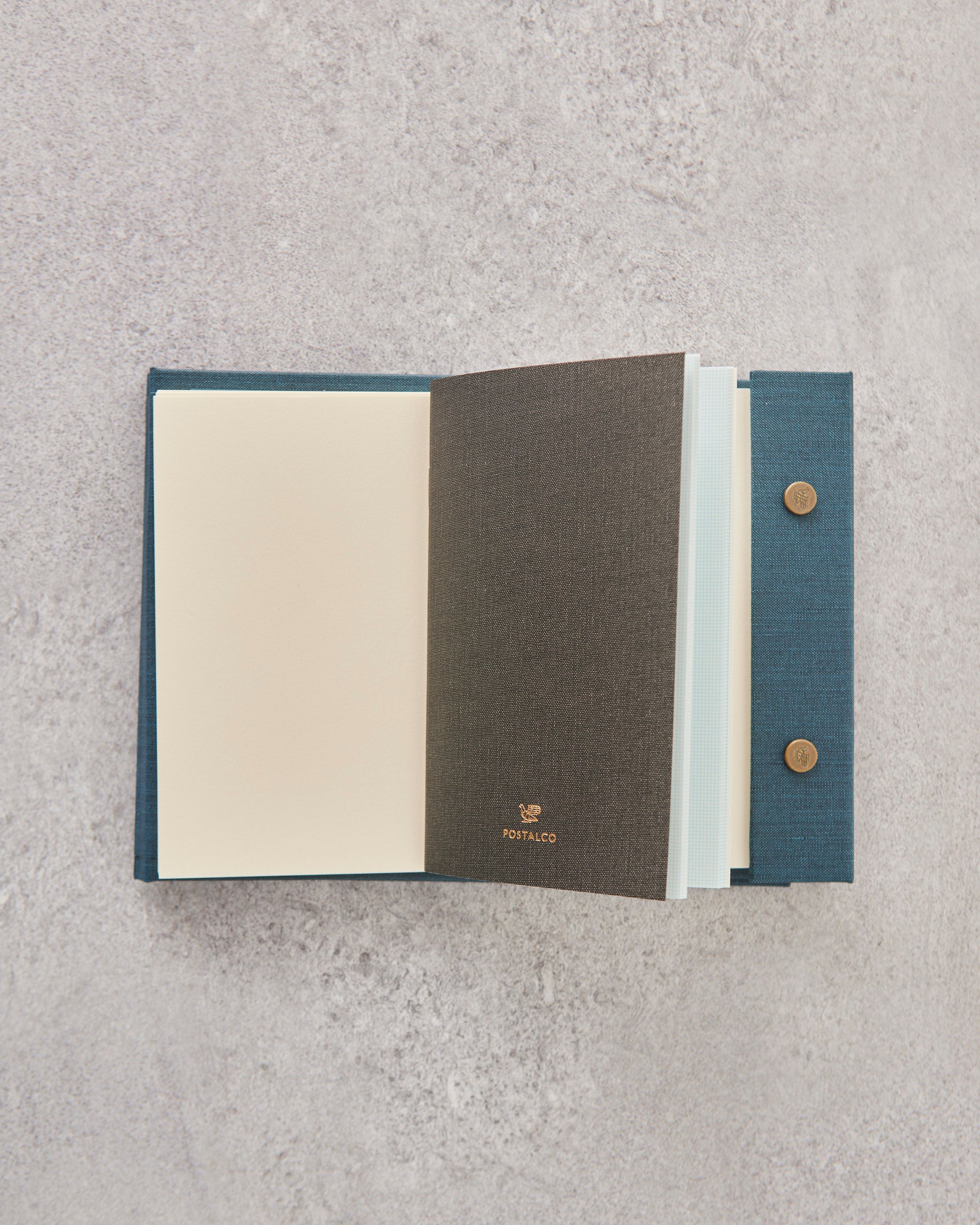Postalco Snap Memo Pad, Charcoal Gray – Glasswing