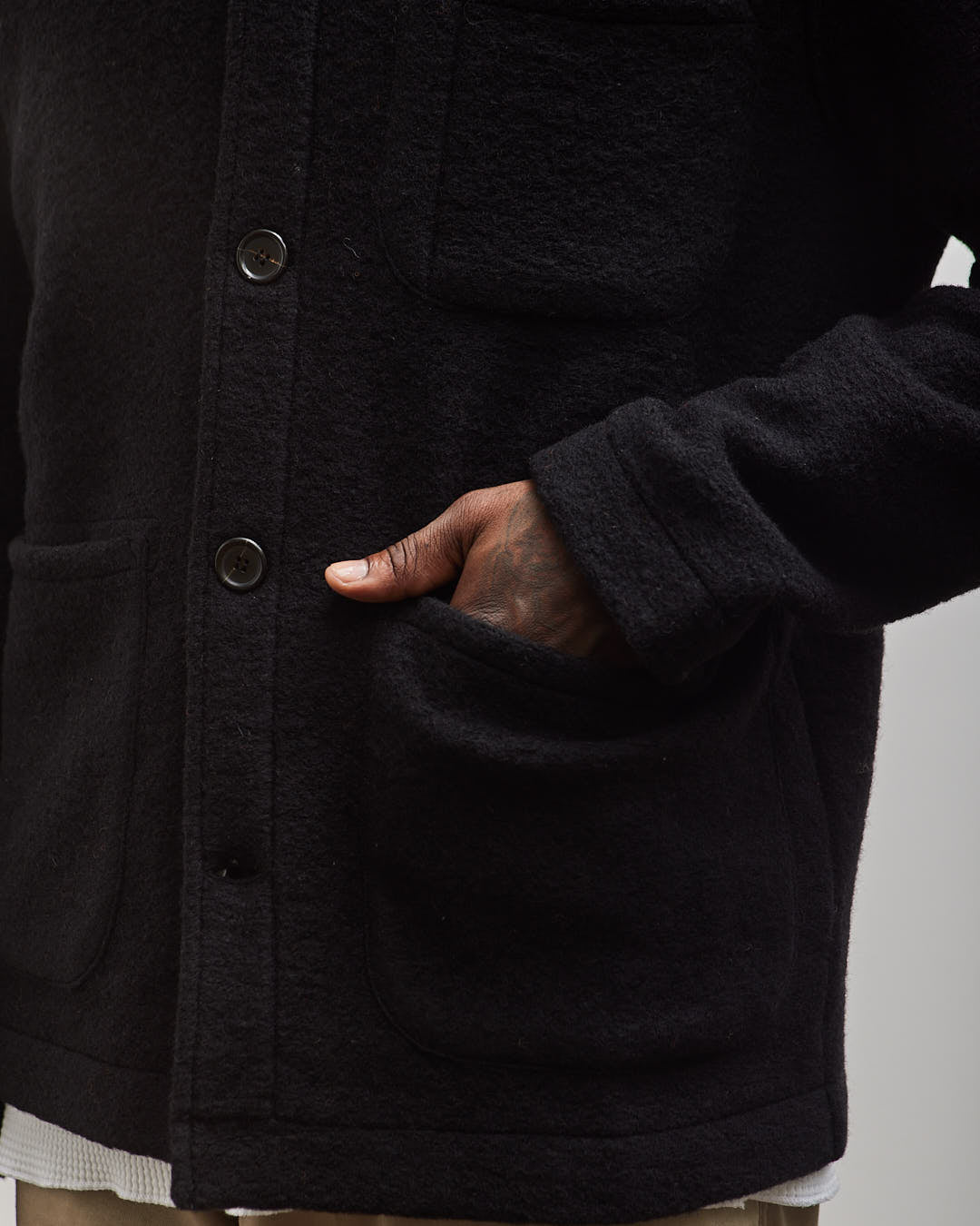 Universal Works Field Jacket, Black – Glasswing