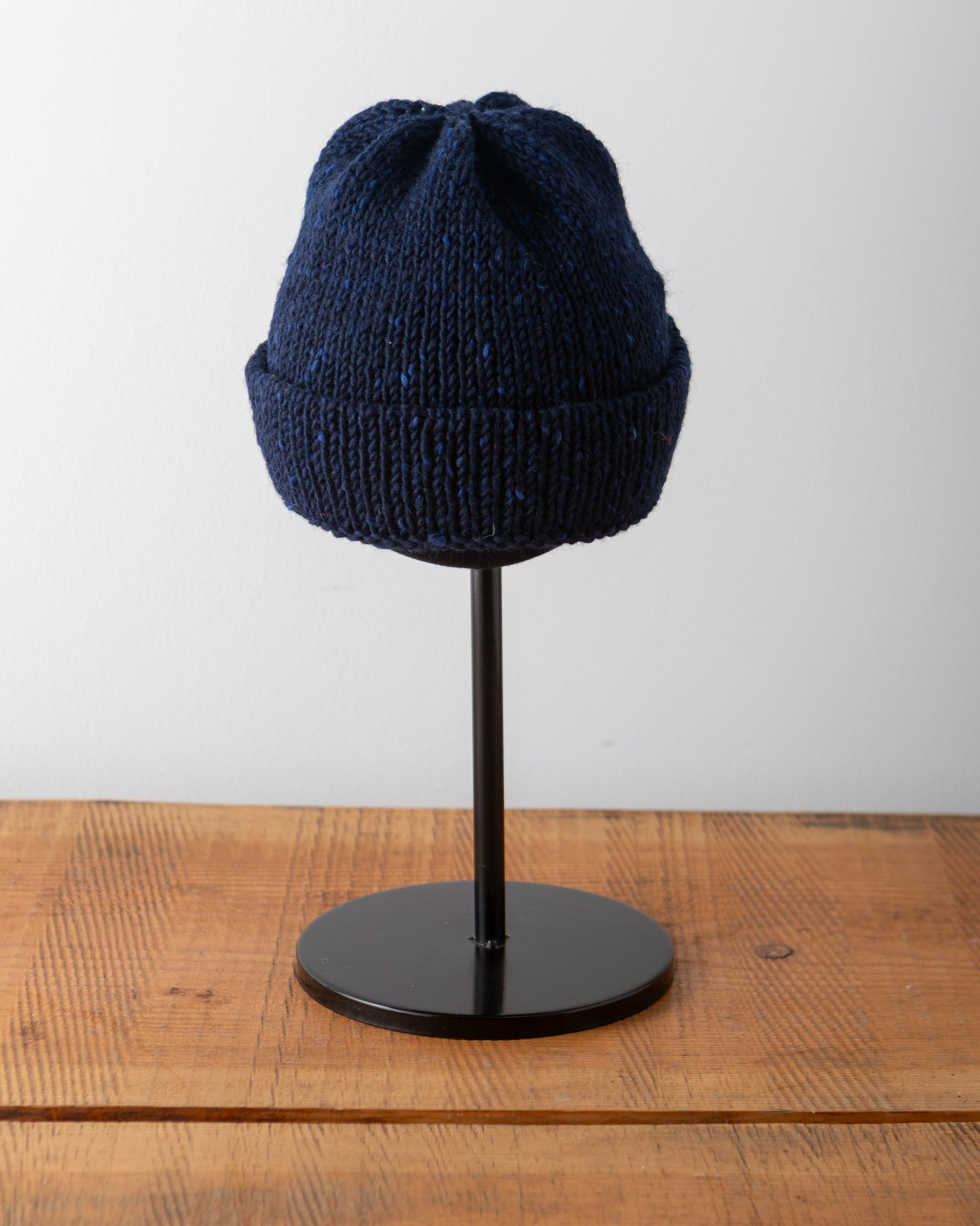 Universal Works Kilcarra Wool Short Watch Cap, Navy Marl – Glasswing