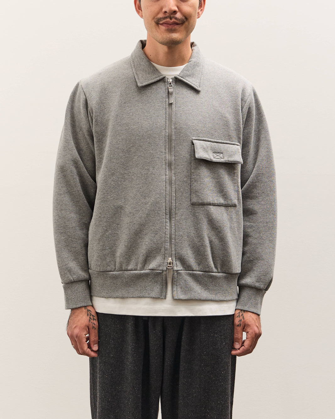 Universal Works Tyler Jacket, Grey Marl – Glasswing
