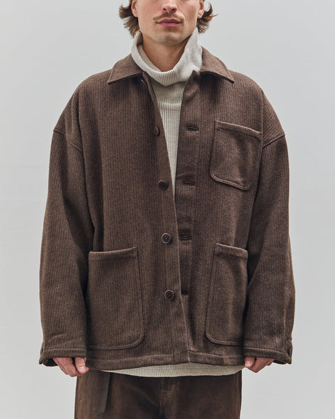 Yoko Sakamoto Unisex Beach Cloth Jacket, Brown – Glasswing Yoko Sakamoto Unisex Beach Cloth Jacket, Brown – Glasswing