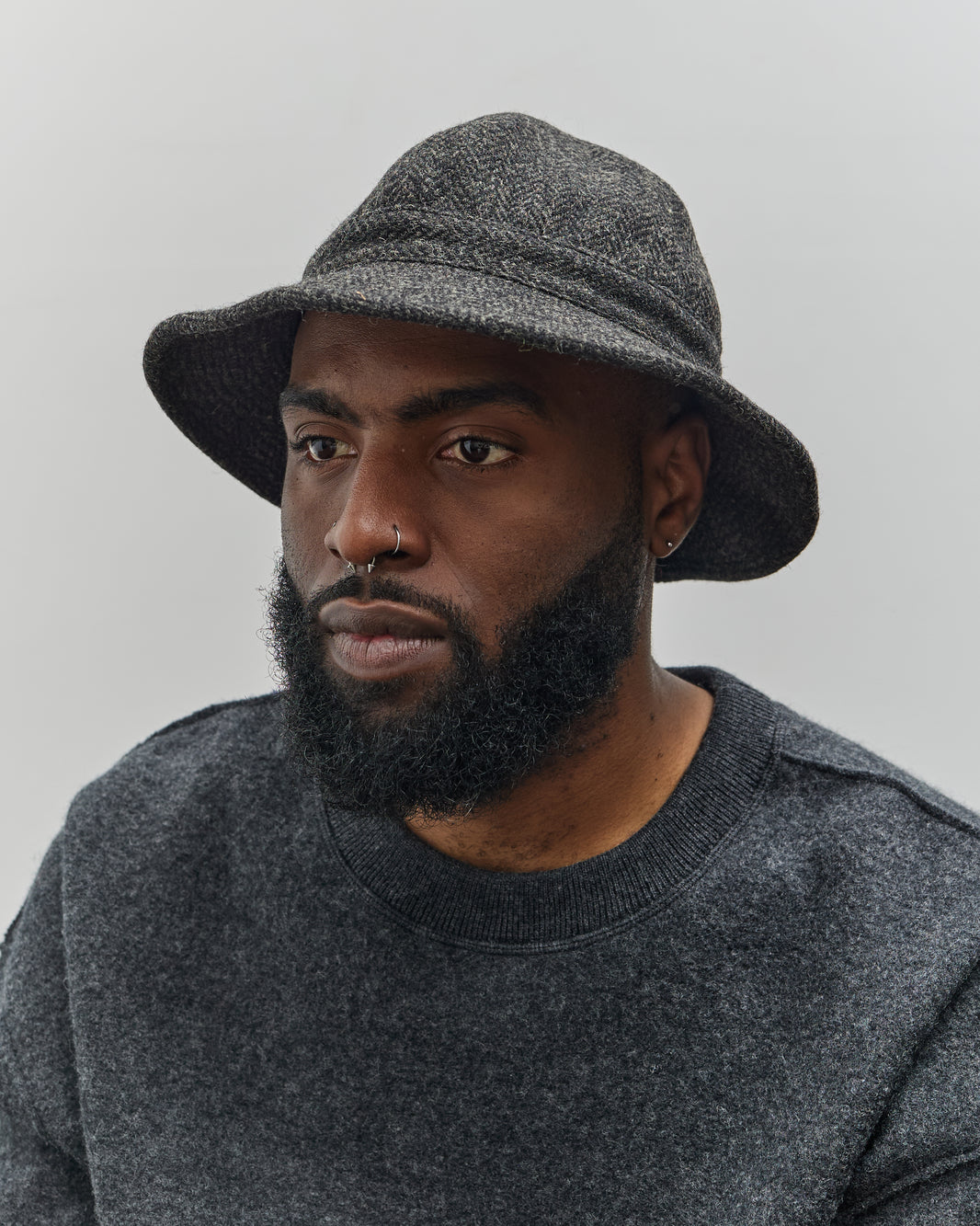 orSlow Tweed Hat, Black – Glasswing