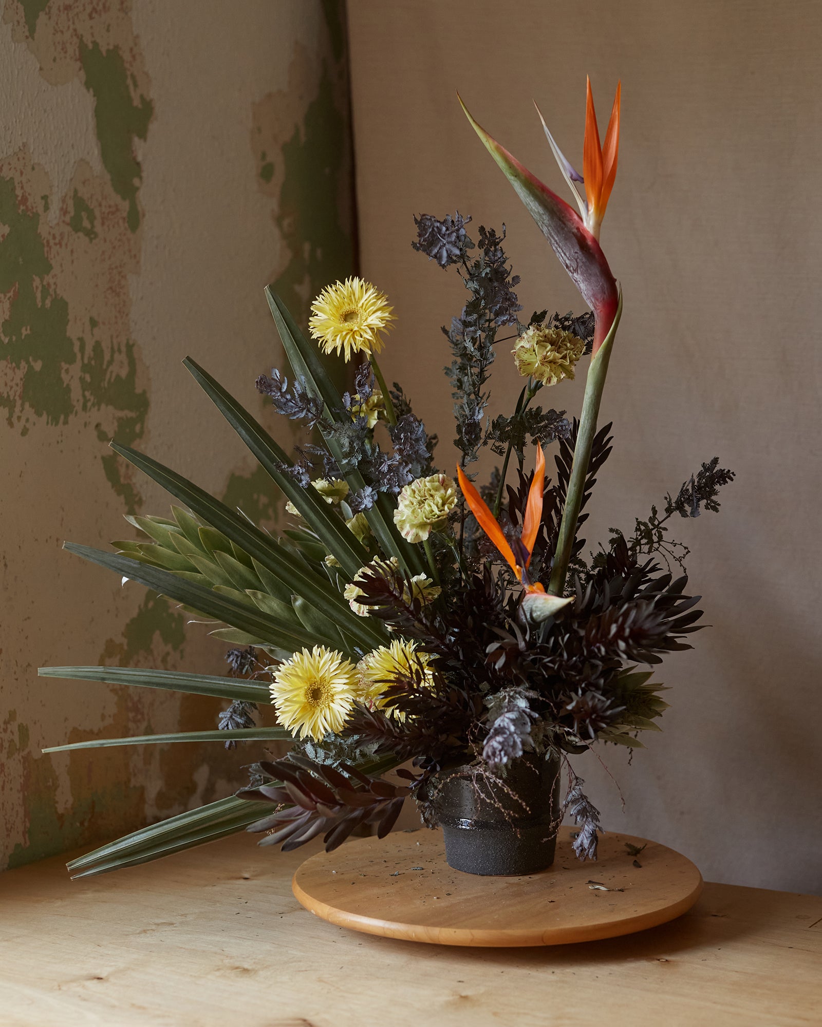 *Preorder* Strelitzia Floral Arrangement – Glasswing