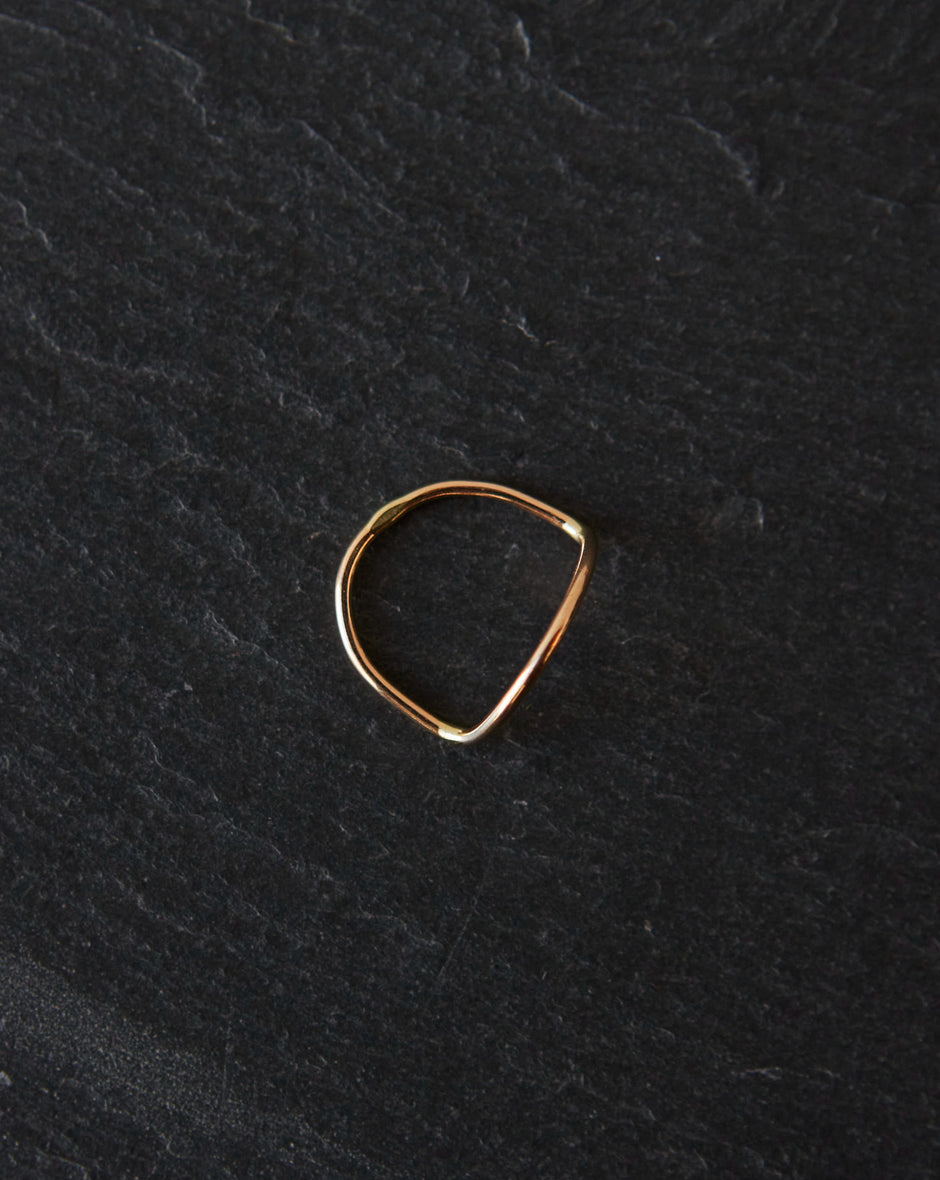 Another Feather Arc Ring | Glasswing Shop