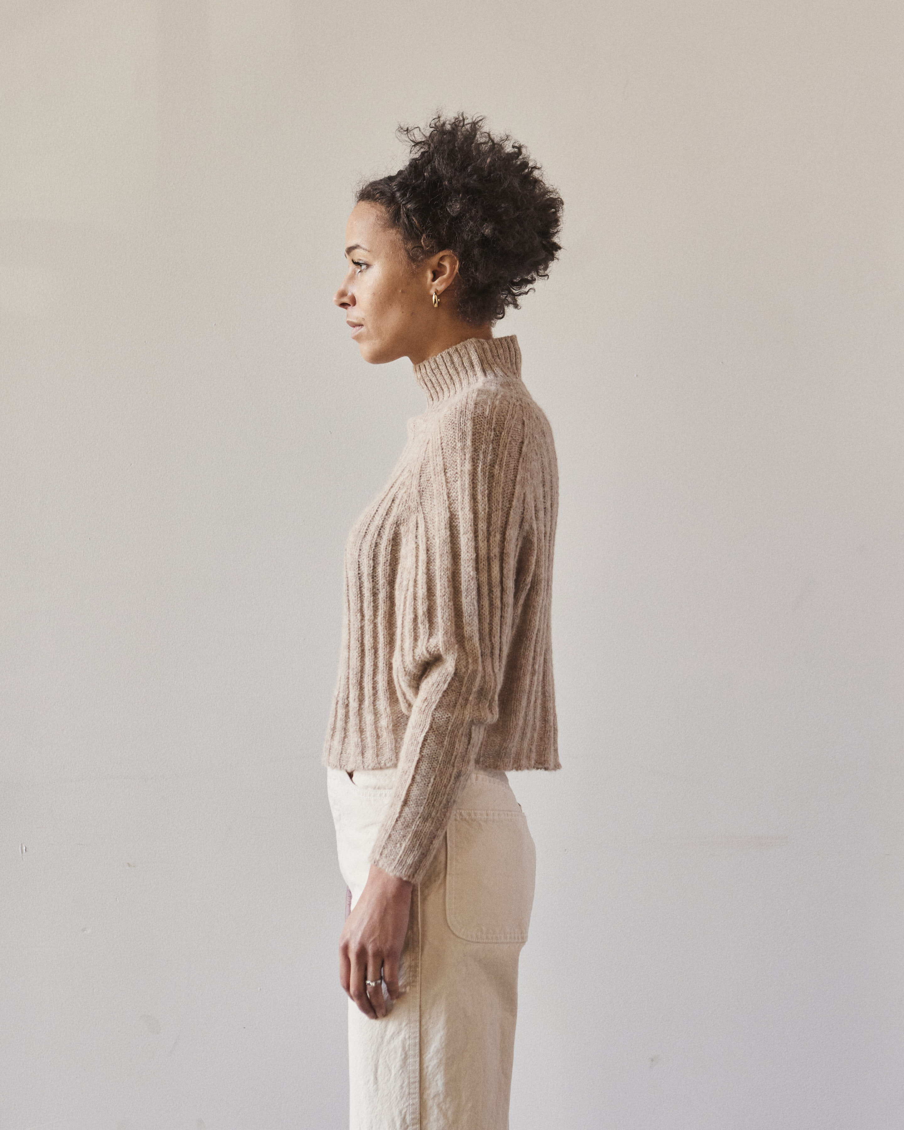 Atelier Delphine Henrietta Top, Latte – Glasswing