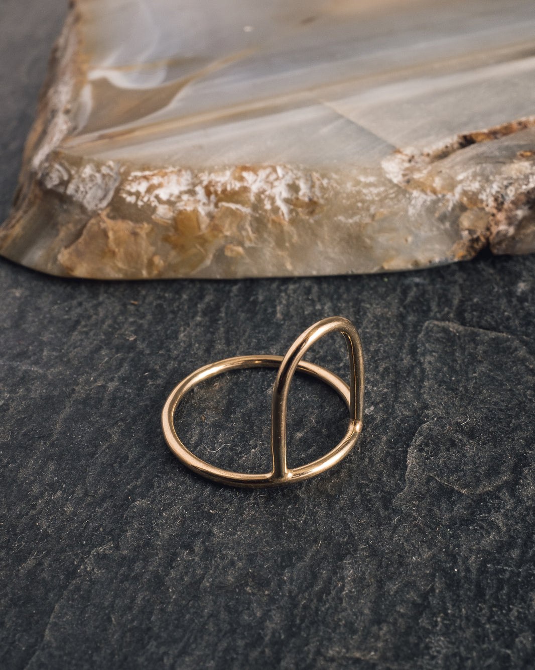Another Feather Arch Ring | Glasswing Shop
