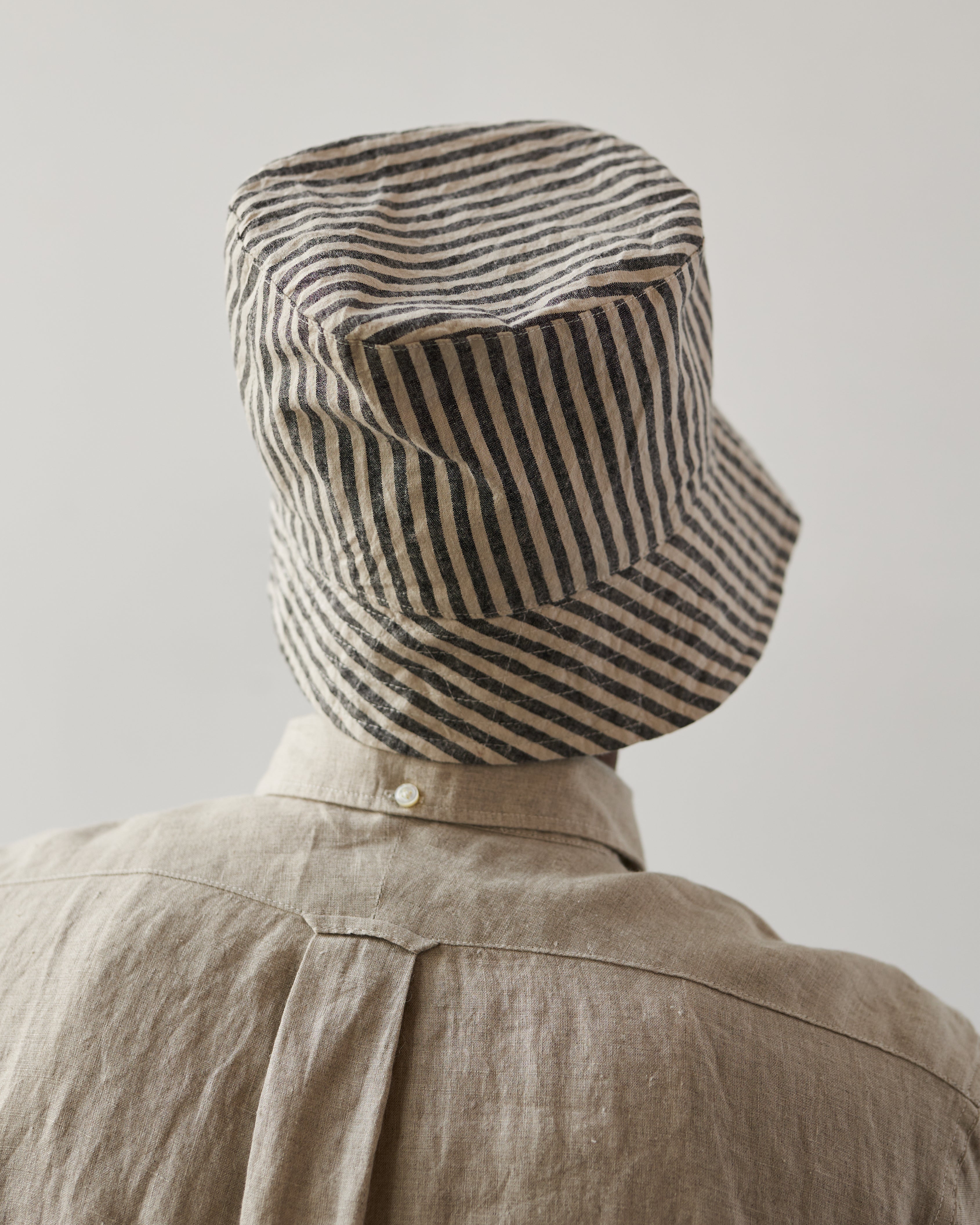 Engineered Garments Stripe Bucket Hat, Natural/Black – Glasswing