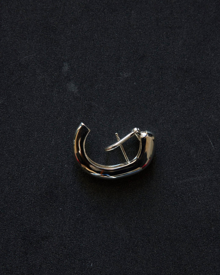 Hernan Herdez Lobe Hoop, Sterling Silver – Glasswing