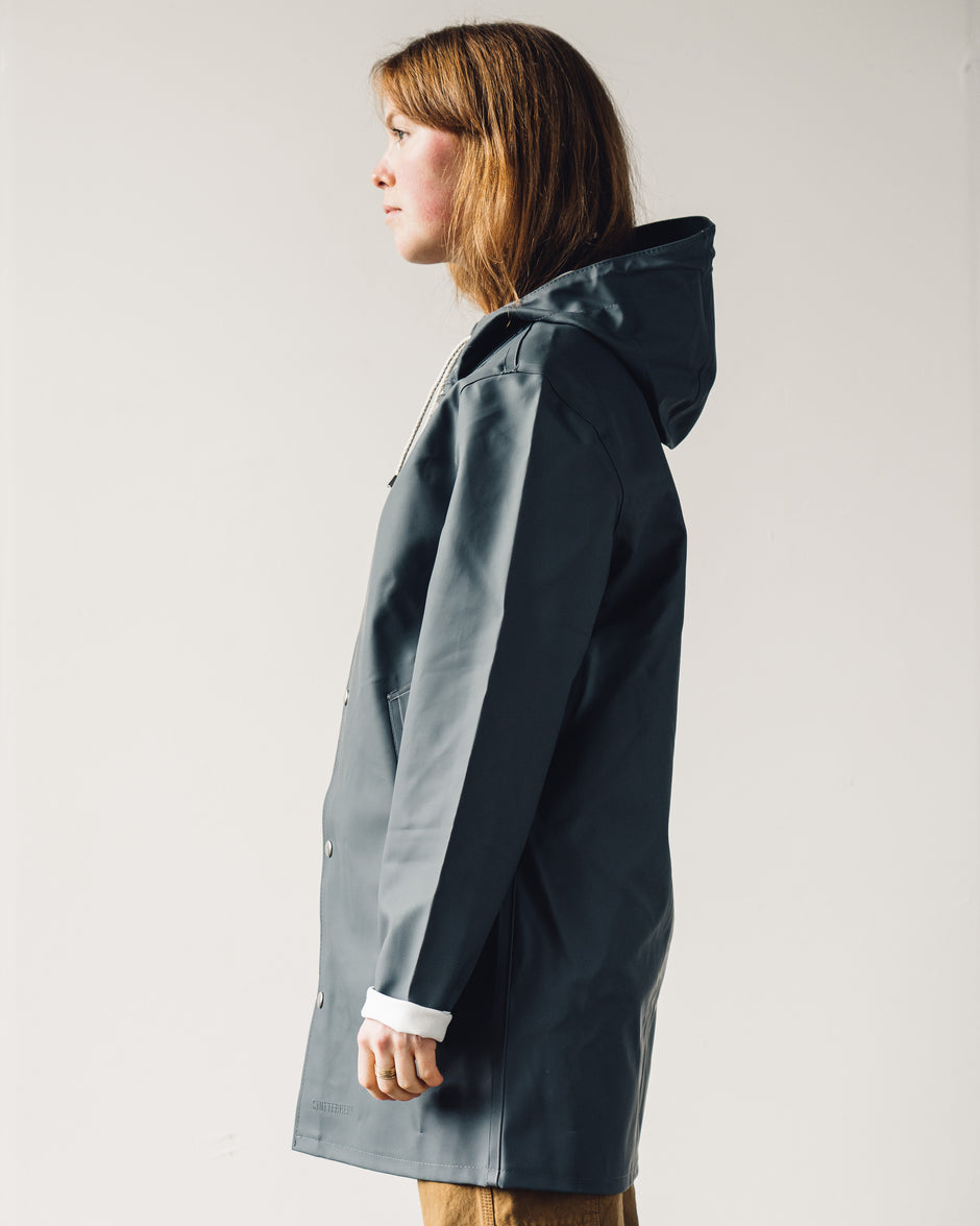 Stutterheim Stockholm Raincoat in Charcoal | Glasswing Shop