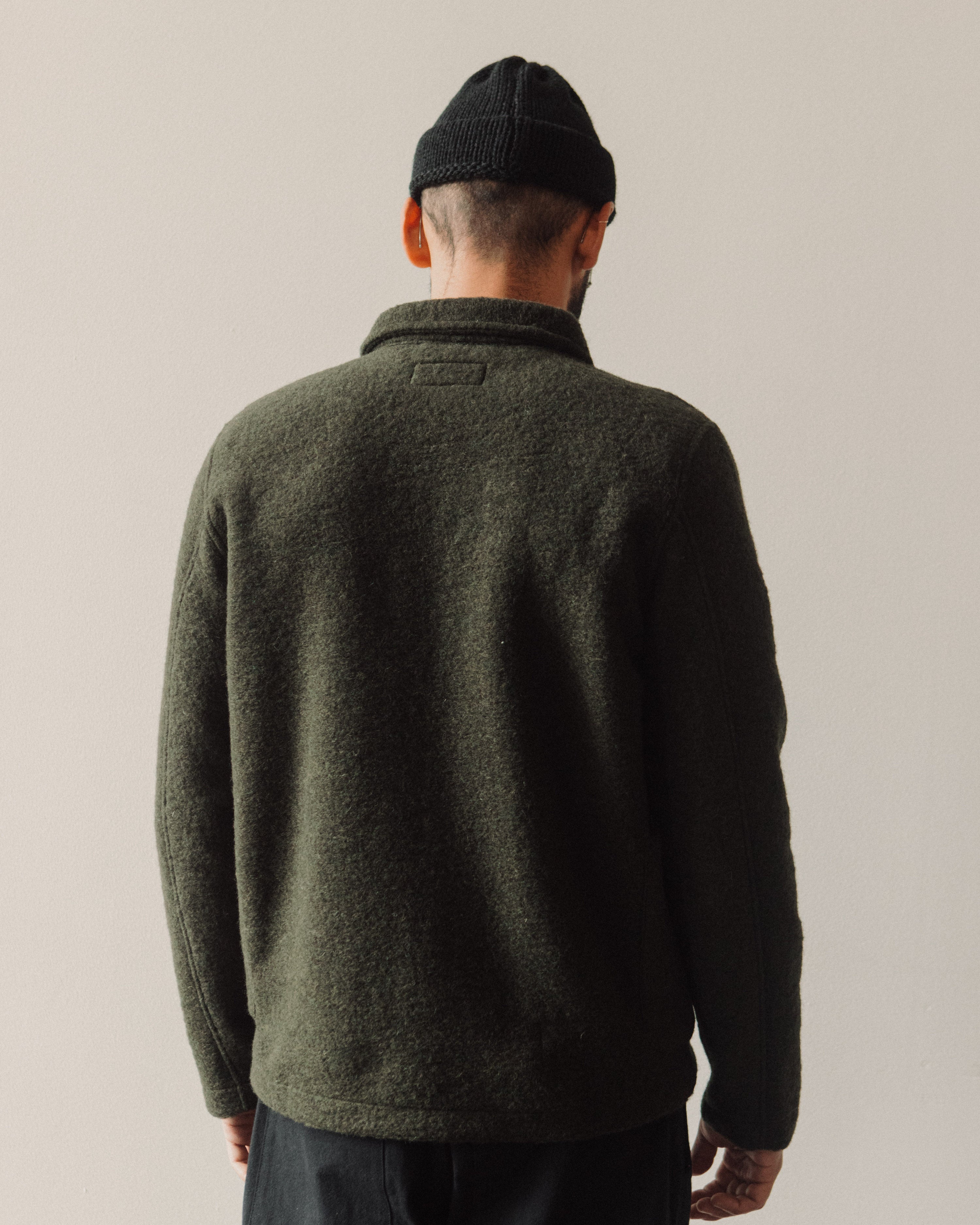 Universal Works Wool Lumber Jacket, Olive – Glasswing