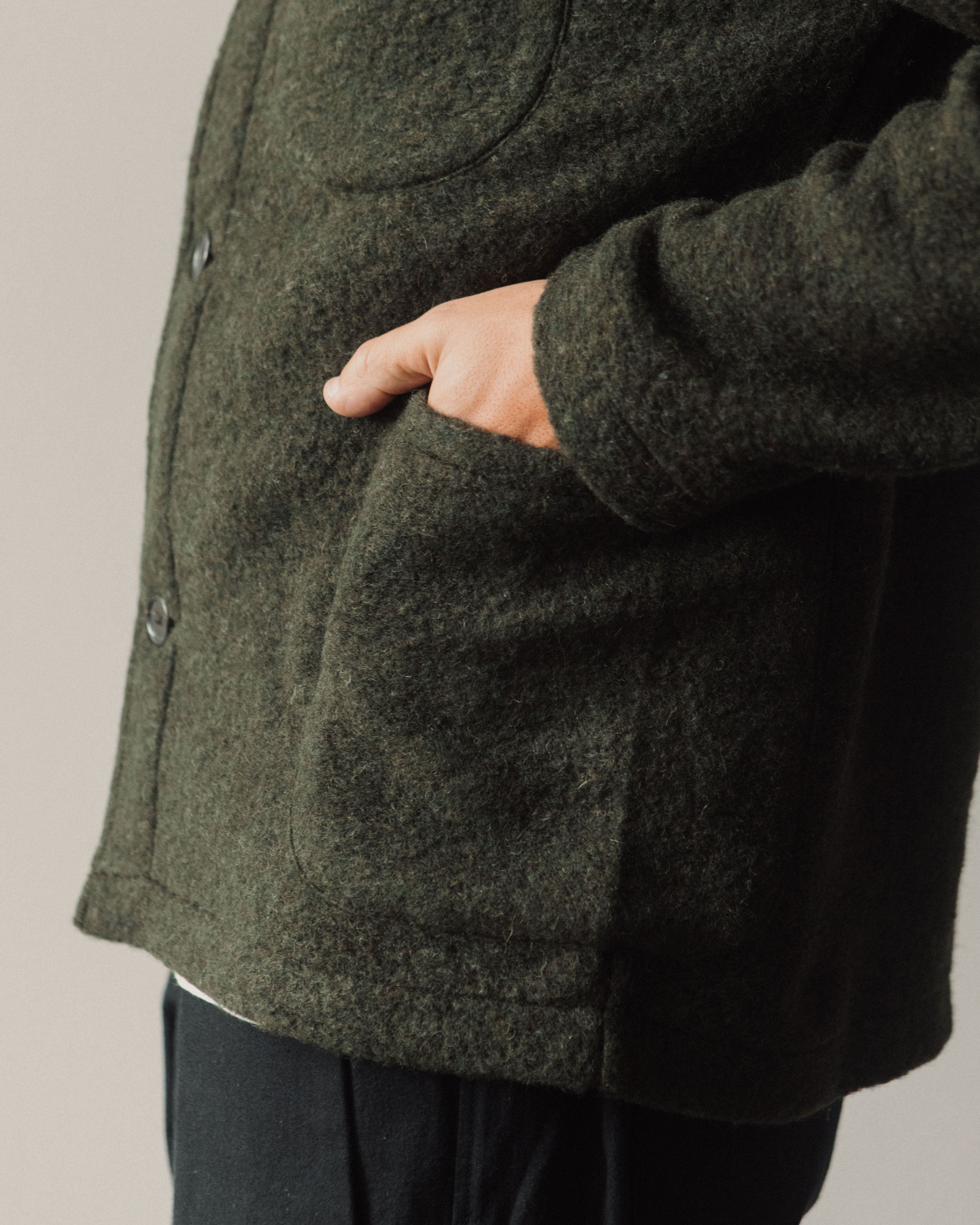 Universal Works Wool Lumber Jacket, Olive – Glasswing